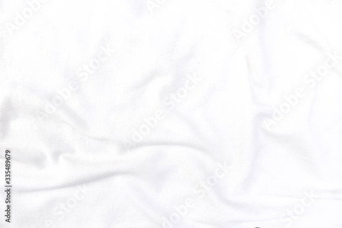 Abstract white fabric texture background. Wavy white cloth. wall mural ...