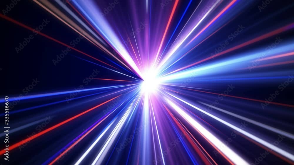 Travelling speed lights energy outer space background looped. Stock ...