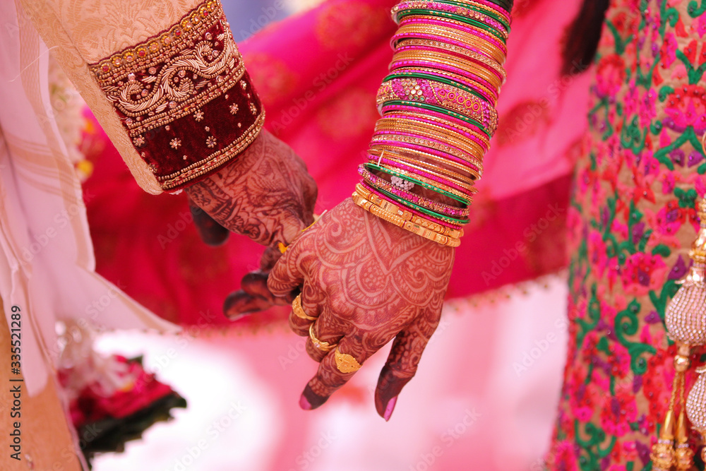 Indian Bride And Groom Hands