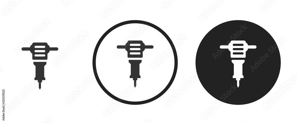 Demolition hammer icon . web icon set .vector illustration Stock Vector ...