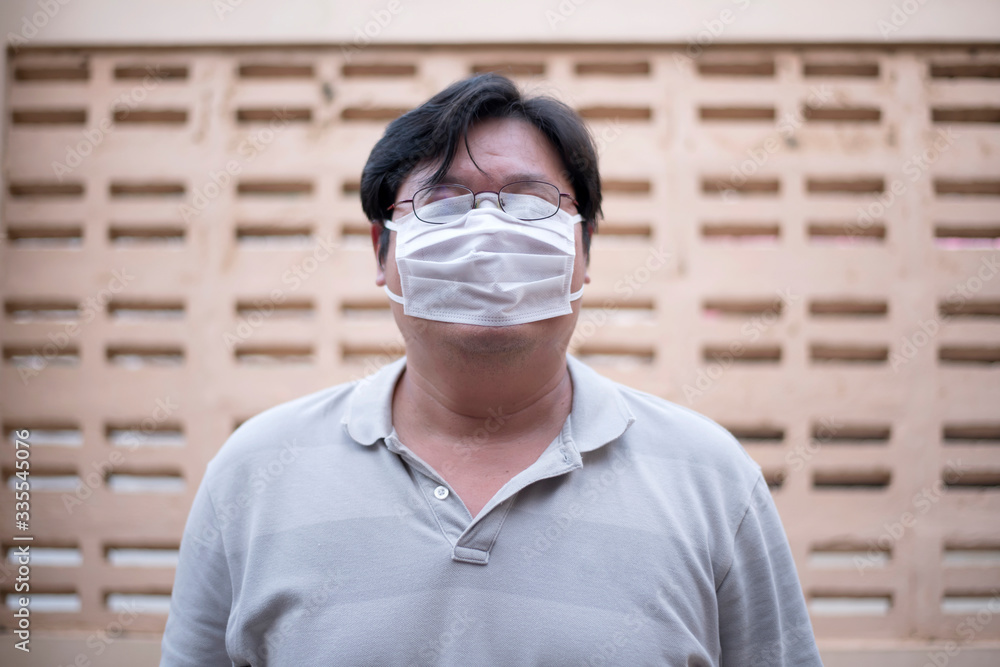 Men are wearing the wrong mask on the face for protection Prevent ...