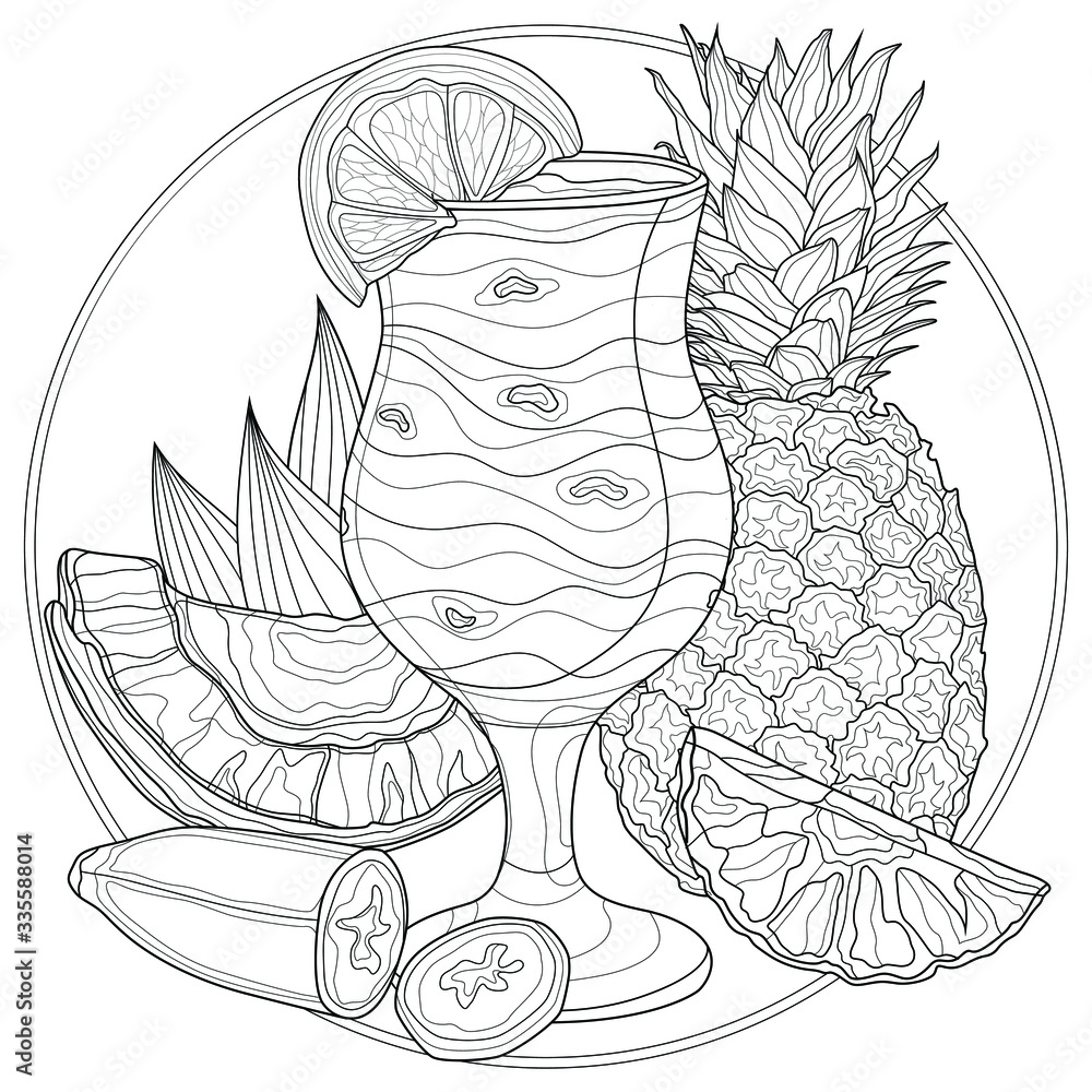 Smoothie Coloring Pages