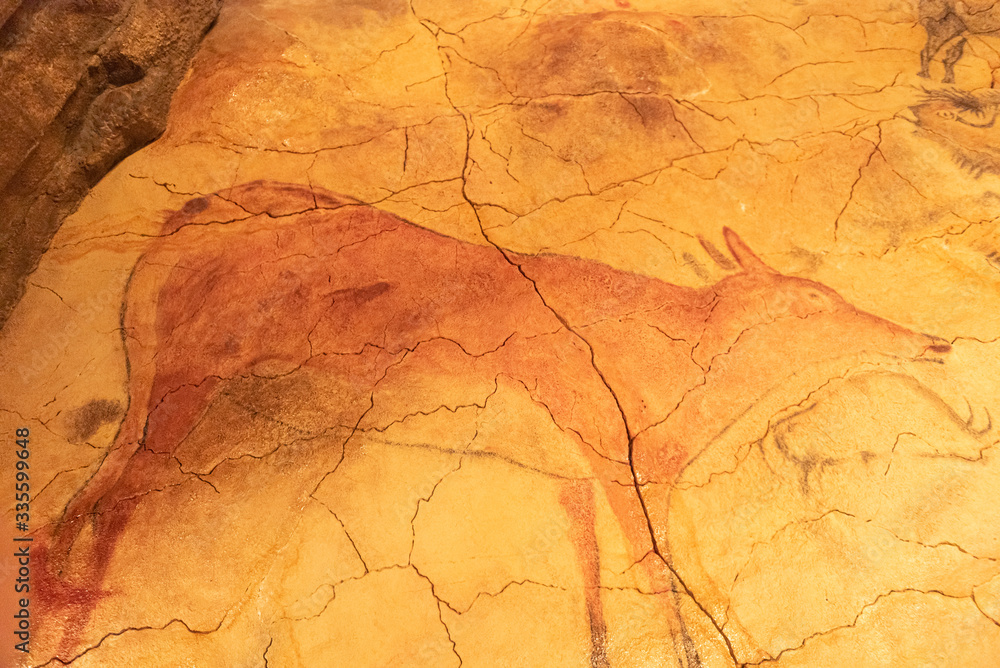 The Altamira Caves. Spanish rock art. It is the highest representation ...