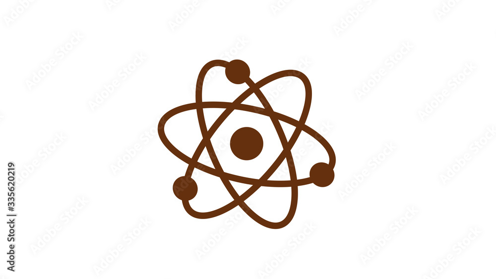 Brown dark atom icon,atom icon,New atom icon,science icon,atom design ...