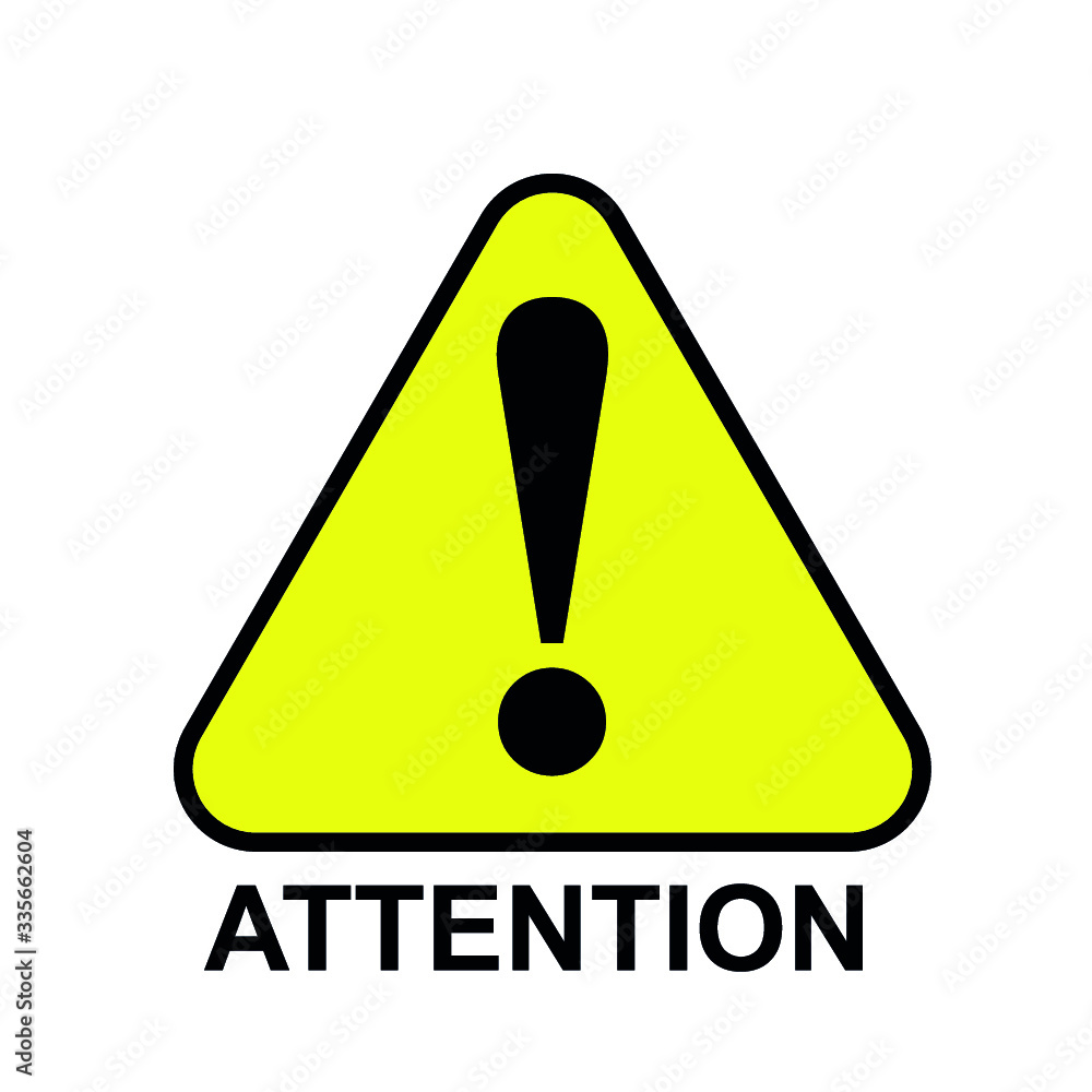 Vetor de Danger warning attention or exclamation sign in a speech ...