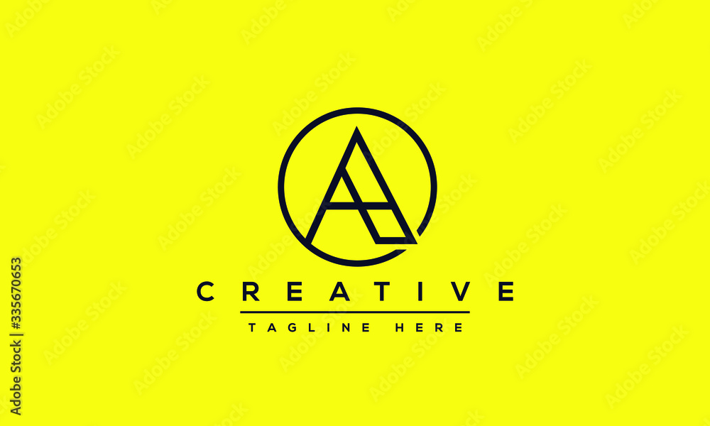 AO Letter Logo Design. Creative Modern Alphabet letters monogram icon A ...