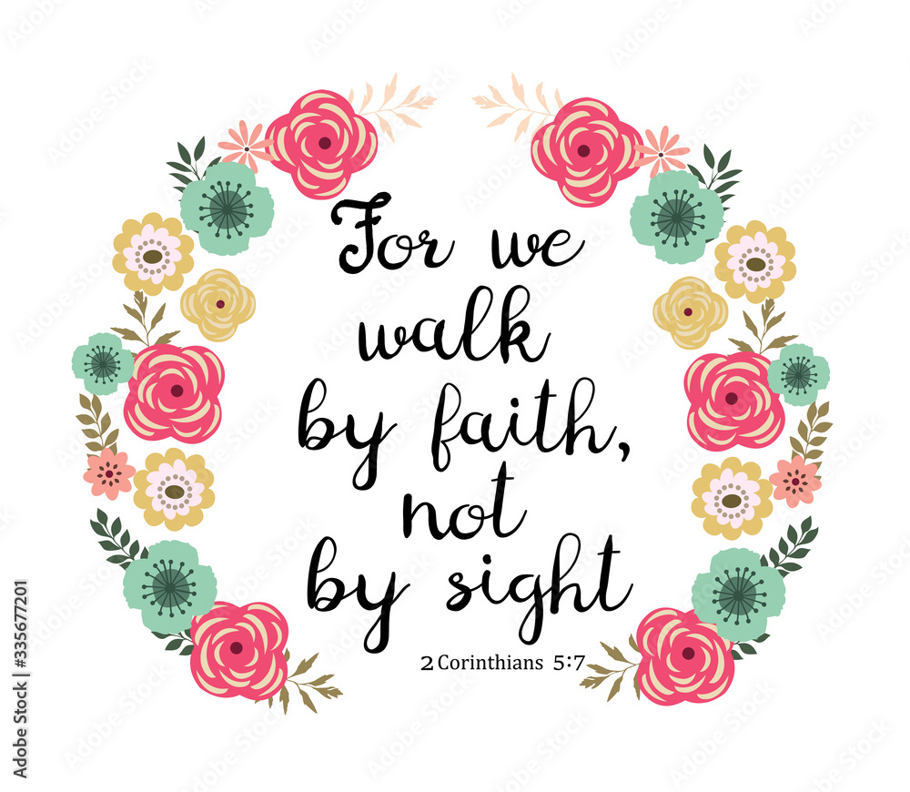 Vector Bible Verse Stock Vector | Adobe Stock