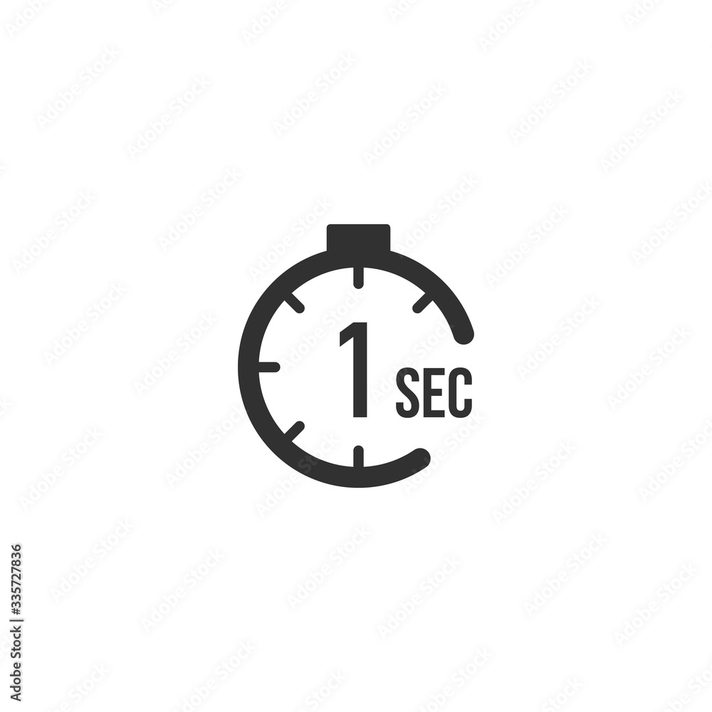 1 Second Countdown Timer Icon Set Time Interval Icons Stopwatch And Time Measurement Stock