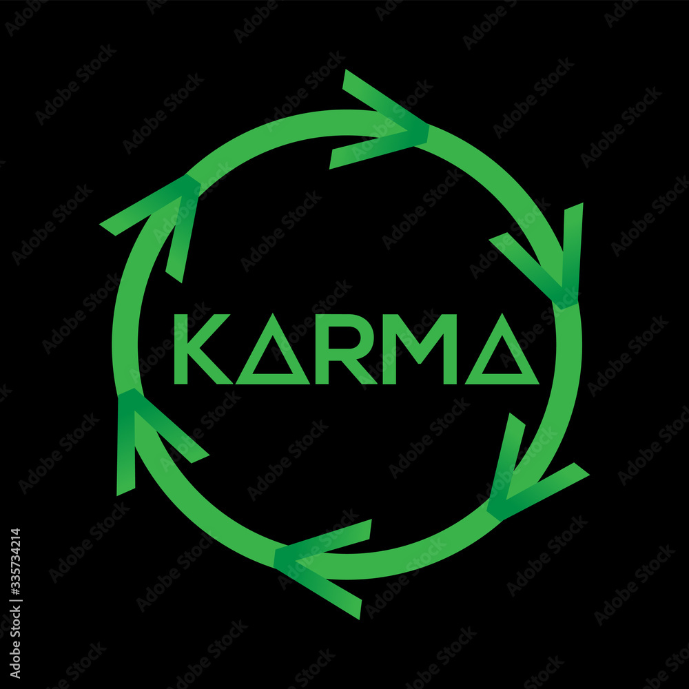 Abstract symbol of karma Stock Vector | Adobe Stock