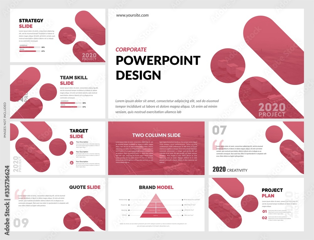 Modern Powerpoint Design Template Stock Vector | Adobe Stock