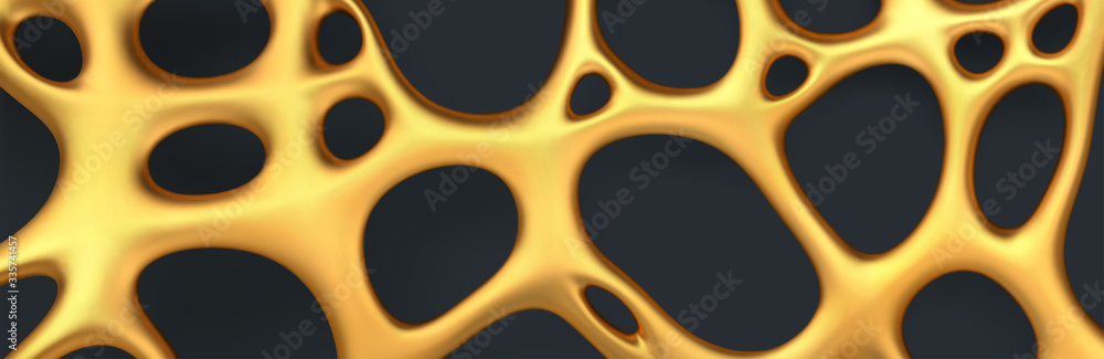 Luxury abstract gold background. Realistic golden organic irregular ...