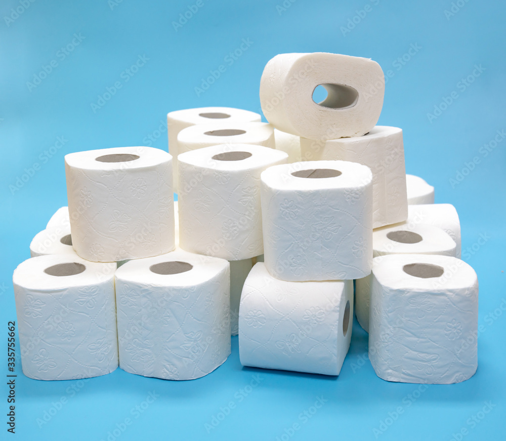 toilet paper supplies for the coronavirus pandemic covid- 19 Stock ...
