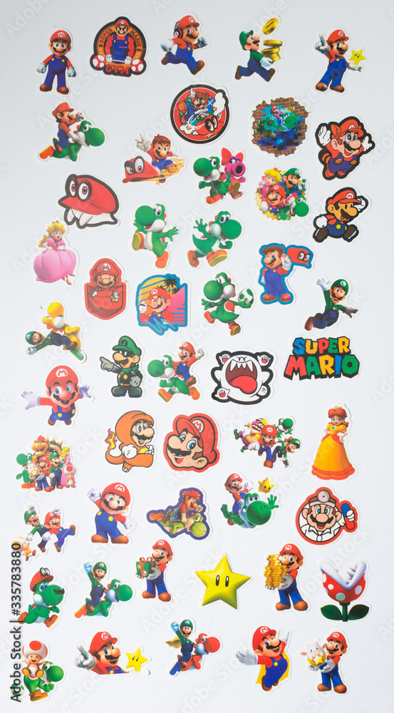 Foto de lonond, england, 05/05/2019 A large set of nintendo super mario ...