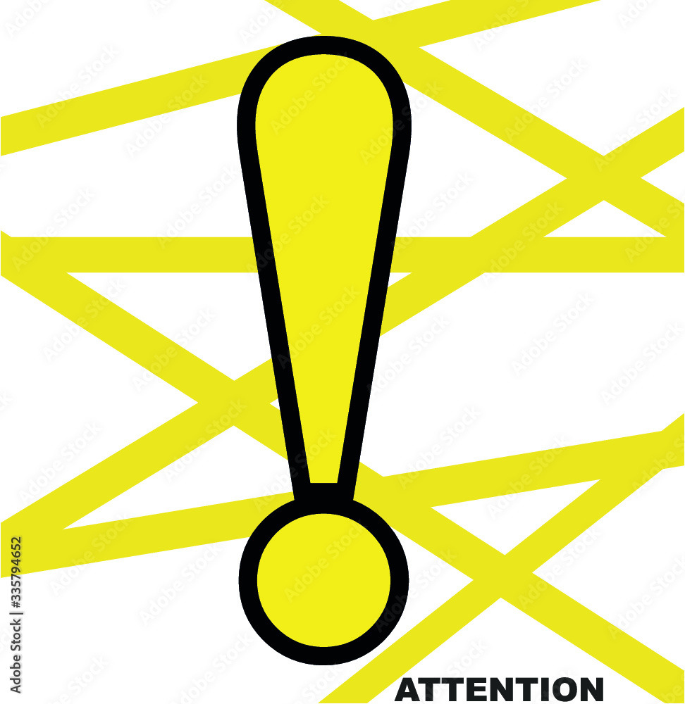 Danger warning attention or exclamation sign in a speech bubble vector ...