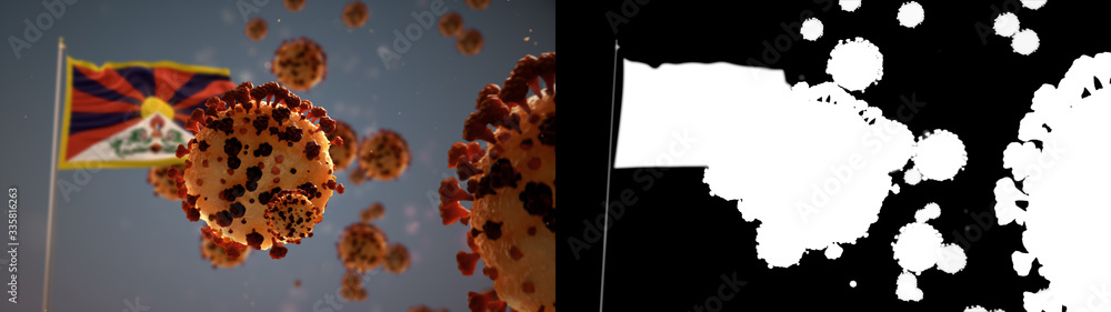 Growing Epidemic. HIV Covid 19, Flu. Space For Virus Infection ...