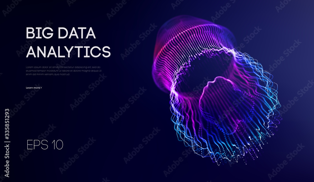 Big data visualization. Background 3d .Big data connection background ...