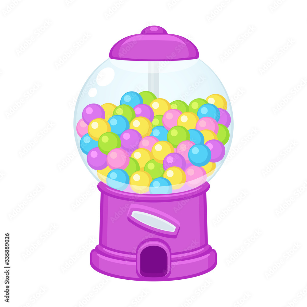 Cartoon gumball machine Stock Vector | Adobe Stock