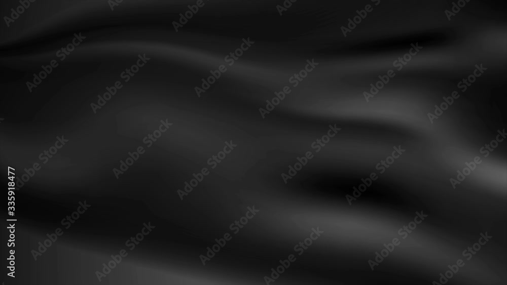 Abstract black smooth flowing waves motion background. Seamless looping ...