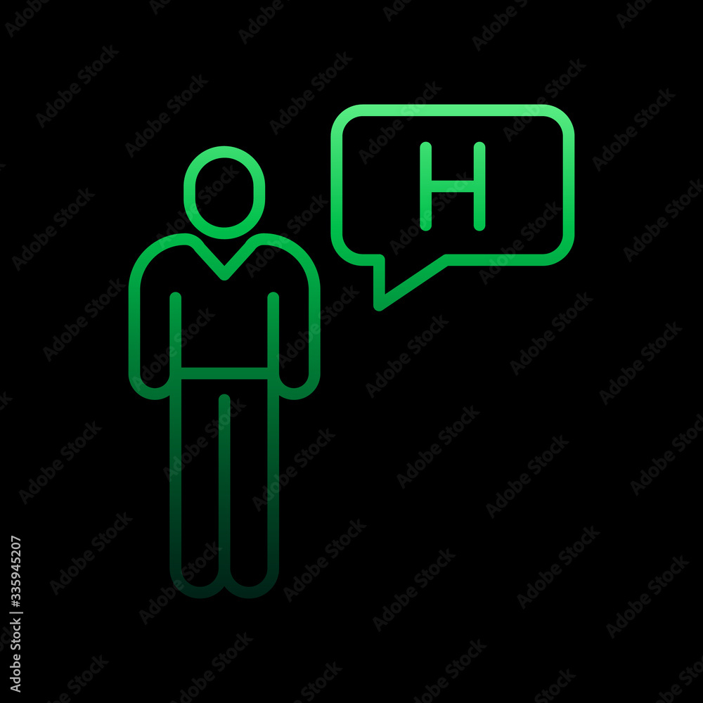 Patient nolan icon. Simple thin line, outline vector of medical icons ...