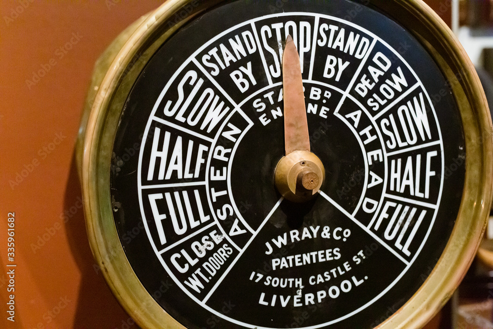 Poster Reproduction of Titanics engine telegraph – Wall Art | UkPosters
