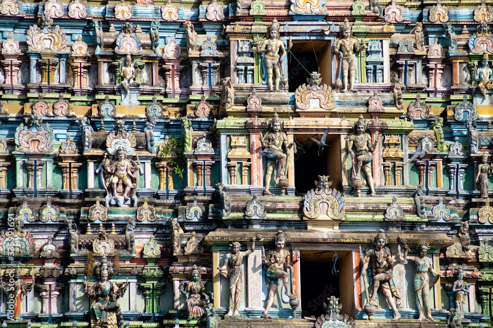 Fotografia do Stock: Hindu temple in Tamil Nadu, South India ...