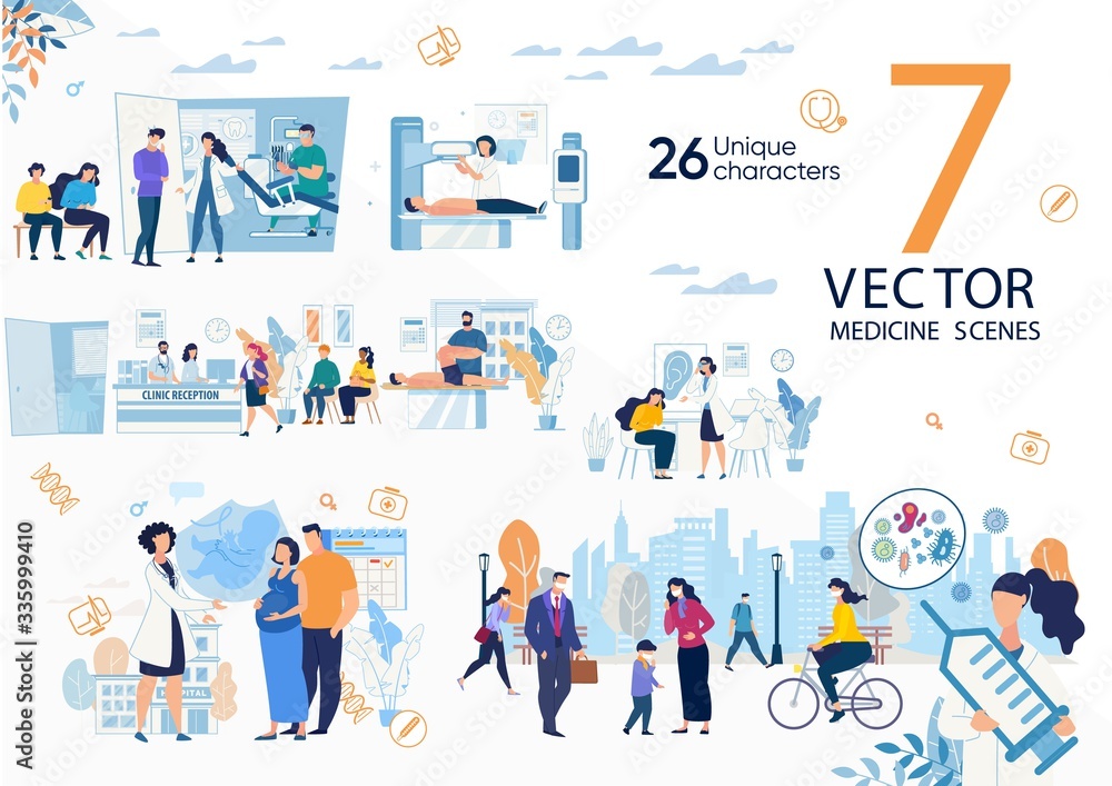 Disease Diagnostics, Modern Clinic Medical Services, Virus and Epidemic ...