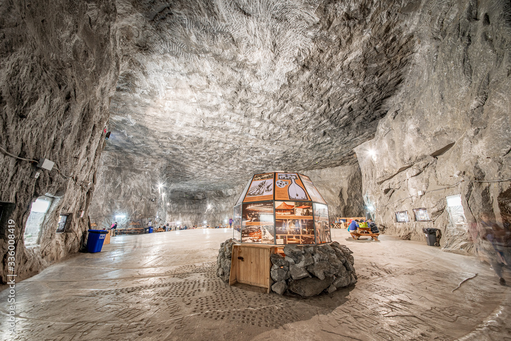 Praid Salt Mine. Praid represents one of the largest salt reserves in ...