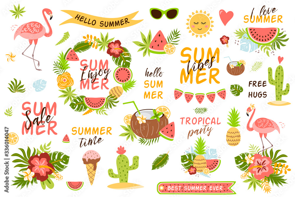 Summertime Clipart Set