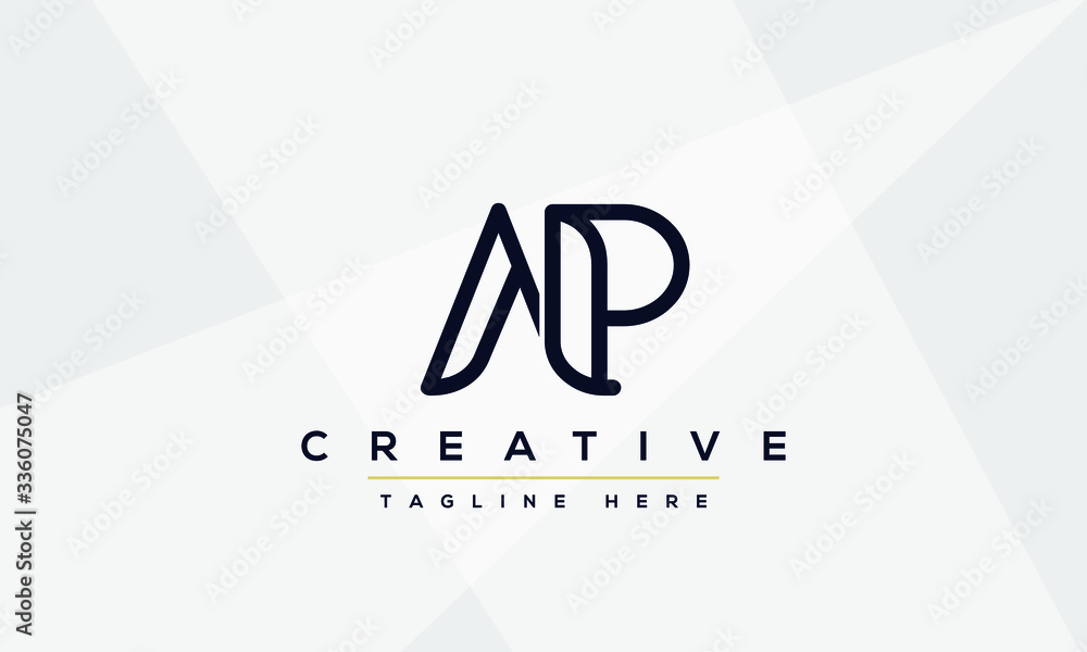 AP Letter Logo Design. Creative Modern Alphabet letters monogram icon A ...