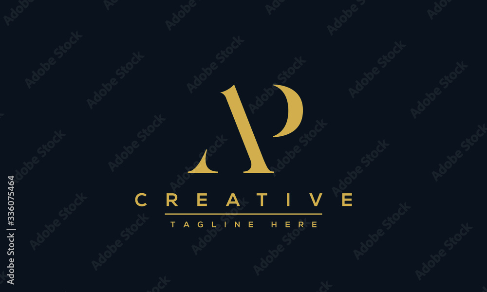 AP Letter Logo Design. Creative Modern Alphabet letters monogram icon A ...