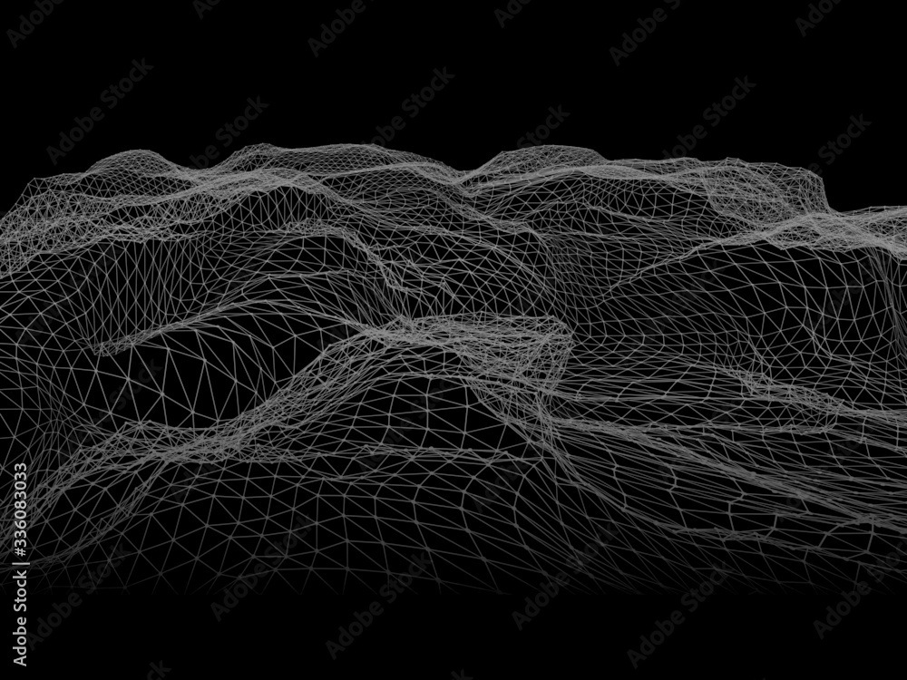 Abstract 3d plexus background technology ,Blockchain Digital data , background particles and ...