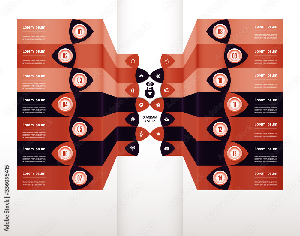Vector progress background. Template for diagram, graph, presentation ...
