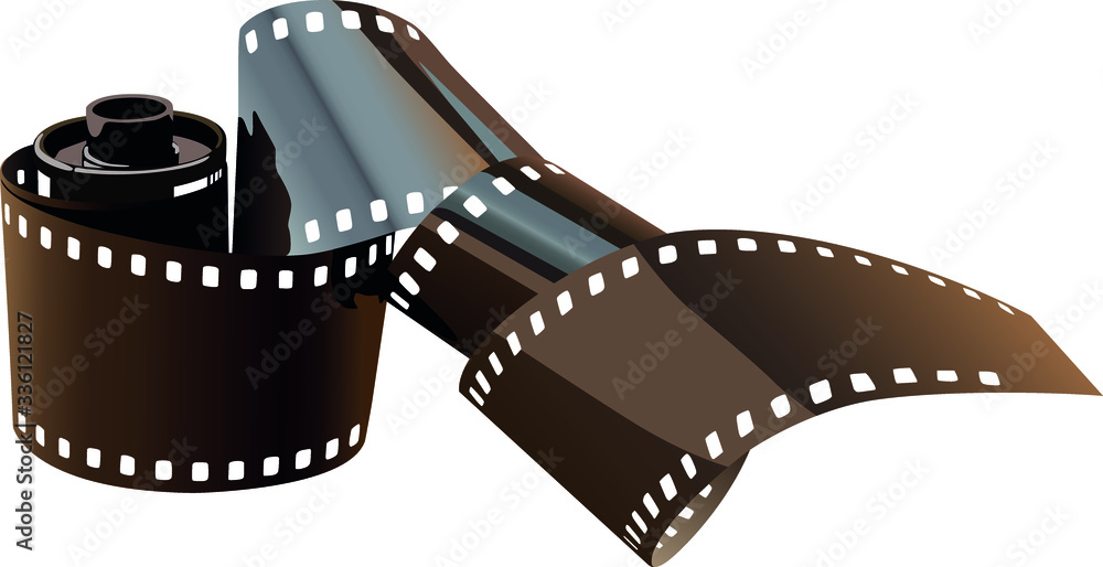 camera roll realistic vector illustration isolated Stock Vector | Adobe ...
