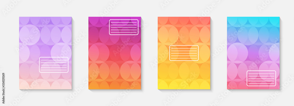 Minimal vector abstract cover notebook design. Planner and diary cover ...