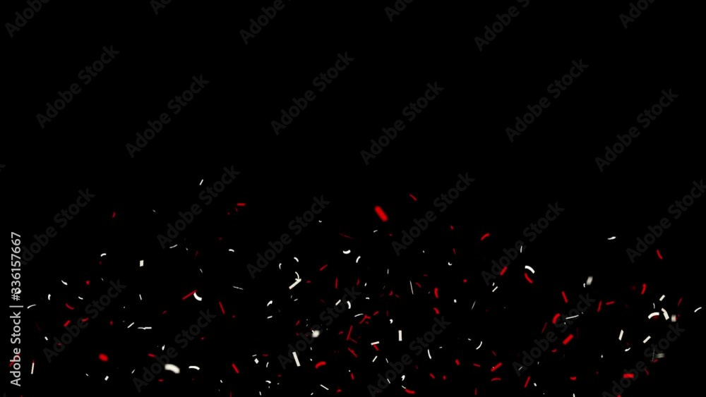 Realistic Multicolored Confetti Gunshot Popper Explosions Shooting ...