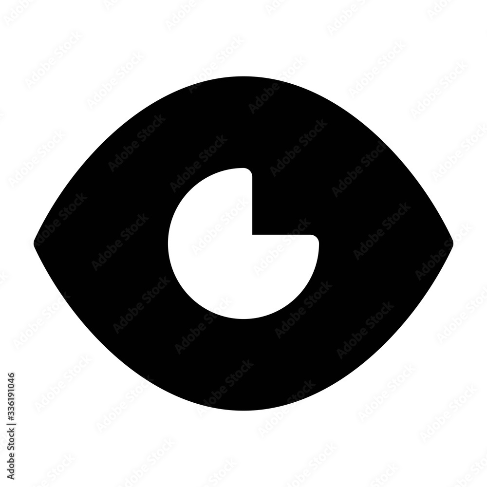 Eye icon in line style. Watching, surveillance sign. View symbol ...