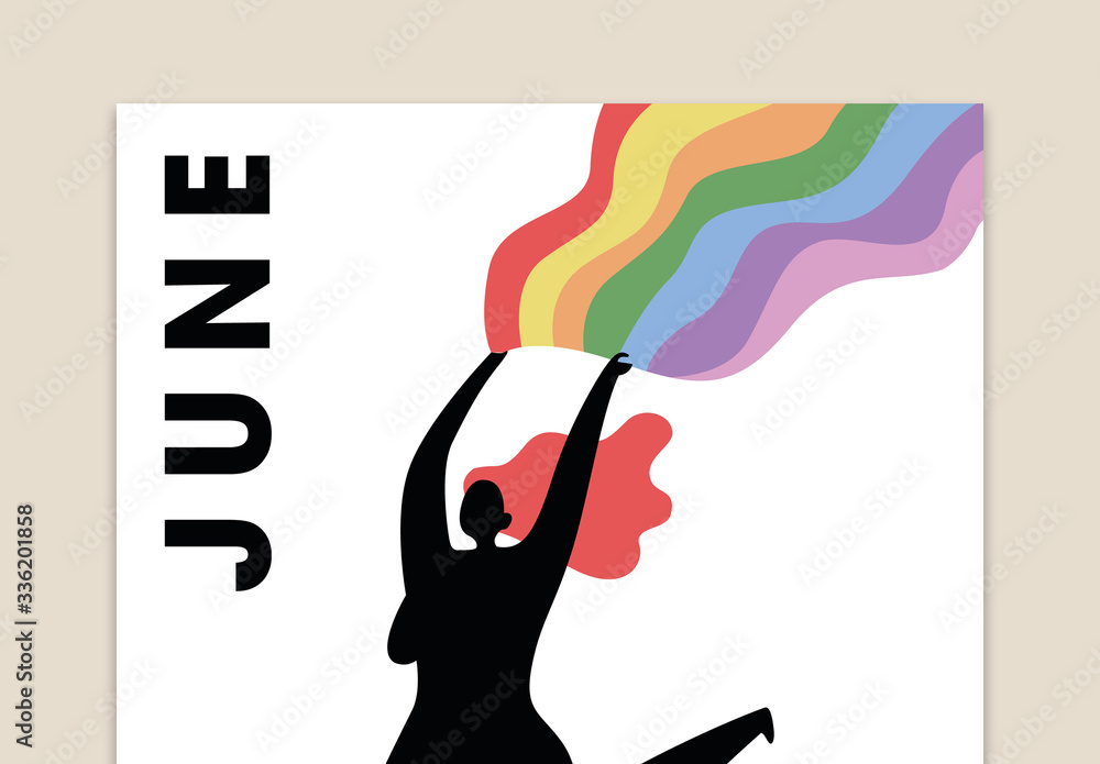 Pride Poster Layout Stock Template | Adobe Stock