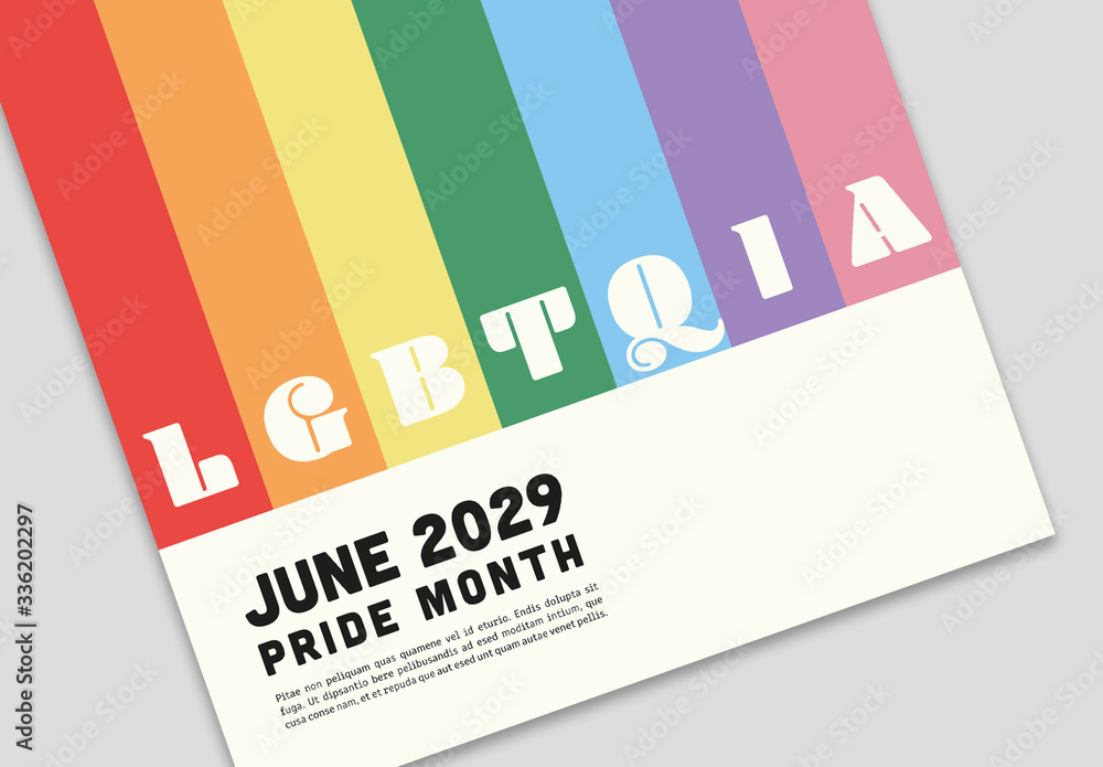 Pride Poster Layout Stock Template | Adobe Stock