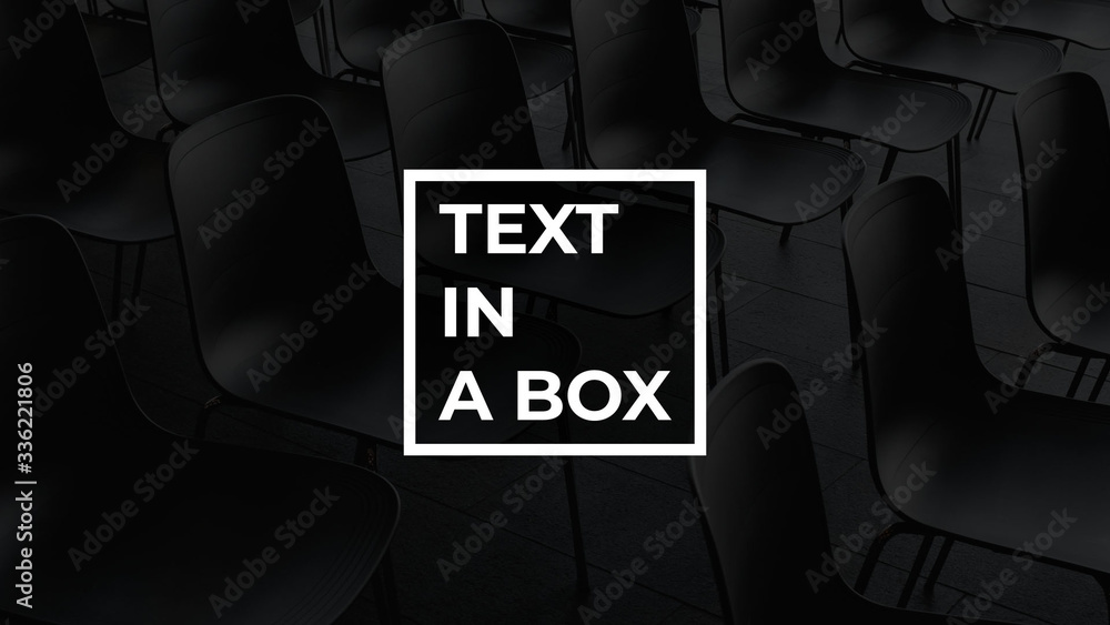 Text in a Box Stock Template | Adobe Stock