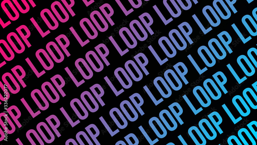 Loop Text Background Stock Template | Adobe Stock