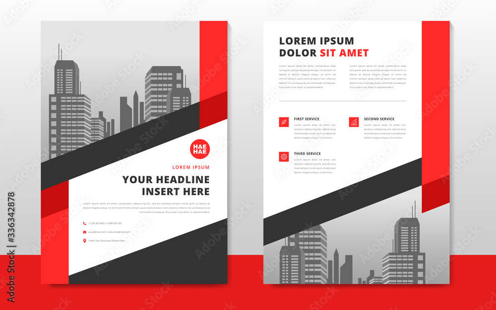 Corporate business flyer poster pamphlet brochure cover template design ...