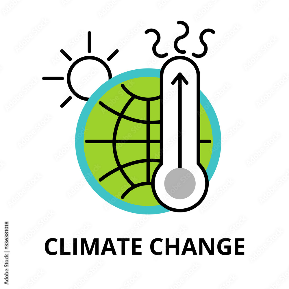 Infographic concept of Climate Change Stock Vector | Adobe Stock
