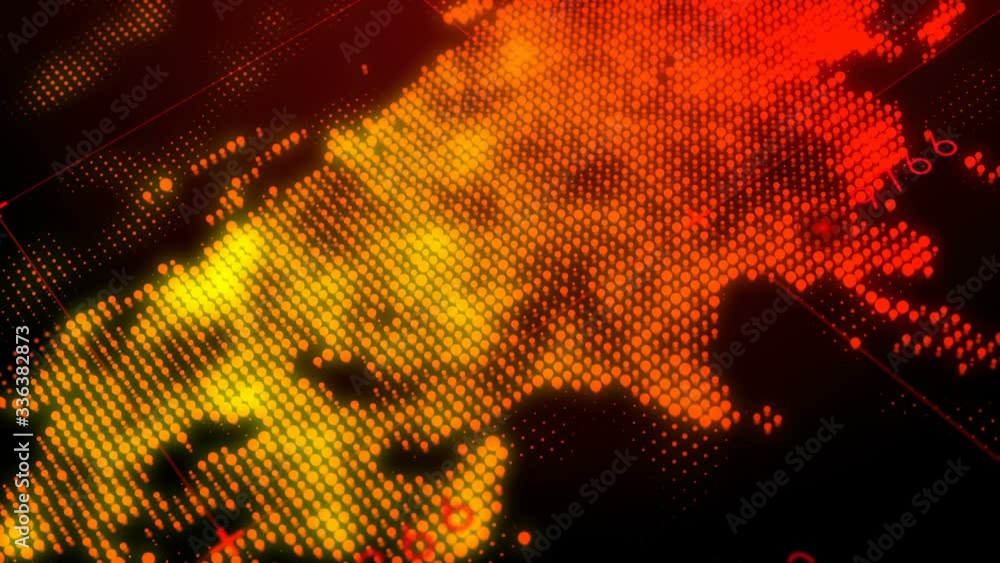 World map of the spread of coronavirus virus infection COVID-19 ...