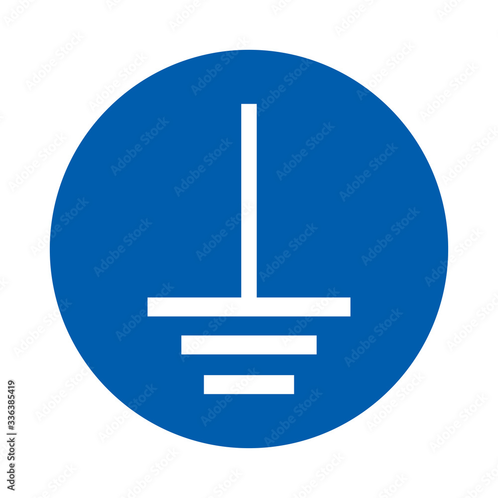 Connect an earth terminal to the ground. M005. Standard ISO 7010 ...