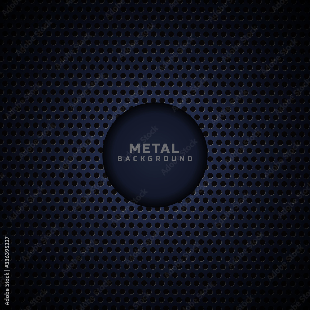 Abstract dark blue metal background design with texture seamless ...