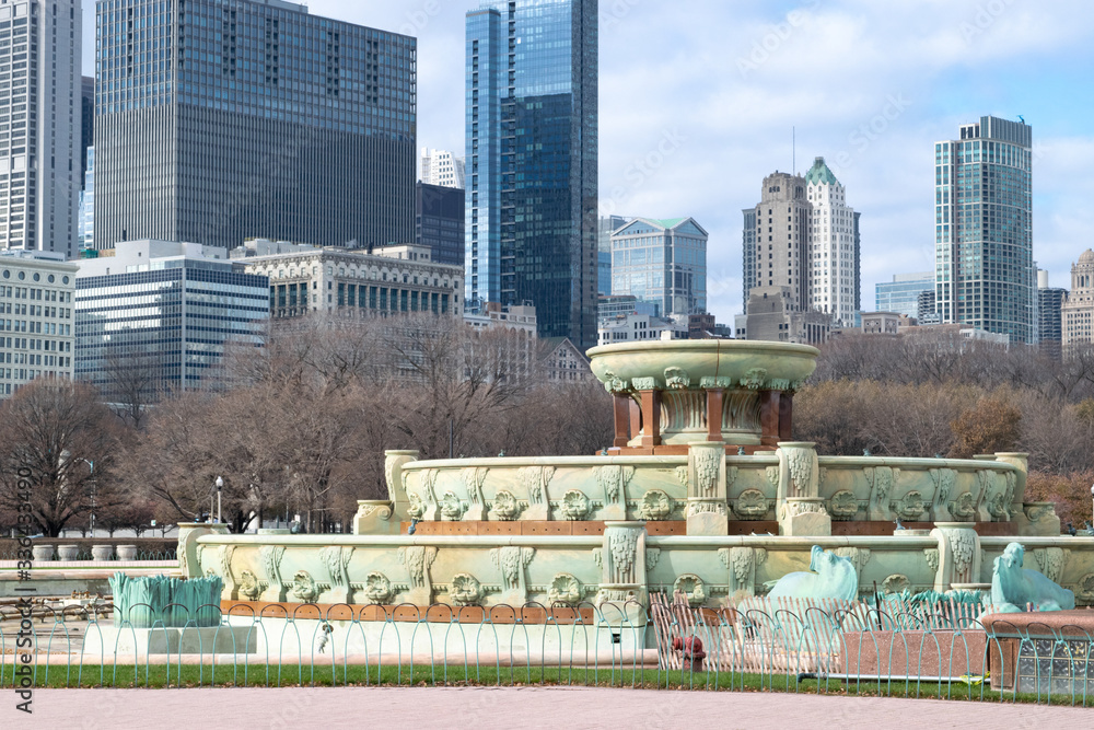 Buckingham Fountain Winter