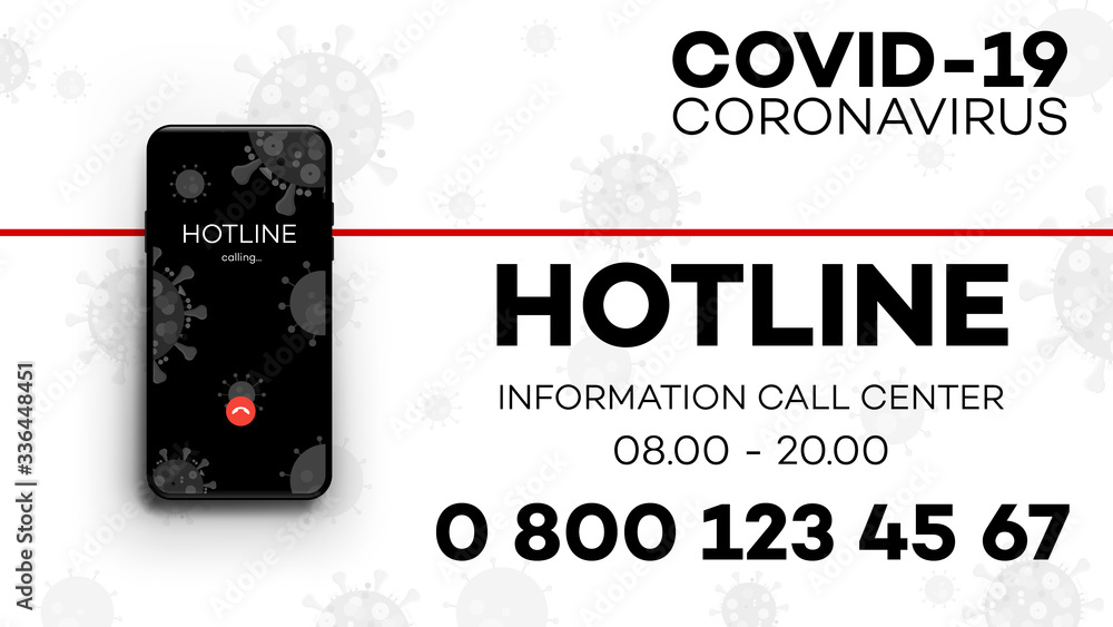 Information hotline call center Ncov (sars-cov-2, covid-19, coronavirus ...