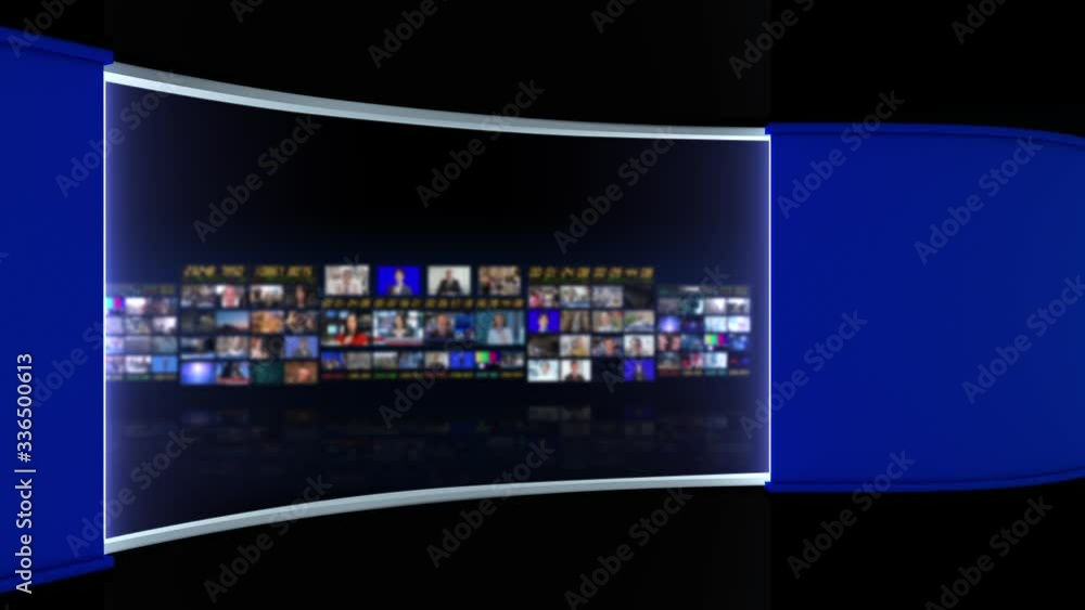 Tv Studio. Studio. News studio.Blue background. Newsroom Background for ...