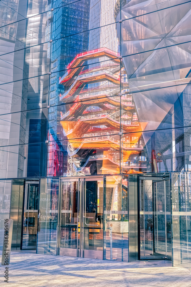 NEW YORK, USA - OCTOBER 01, 2018: Vessel is a structure built as part ...