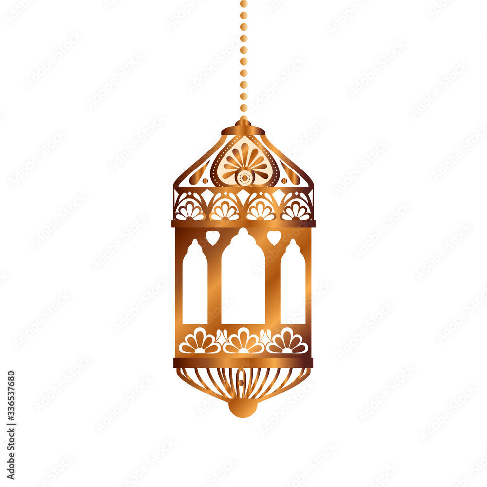 Hanging gold lantern design of Bohemic ornament indian decoration retro ...